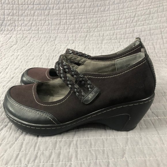 JBU | Shoes | Jambu Designs Vegan Shoes Size M Black Jbu Emerald Wedge ...
